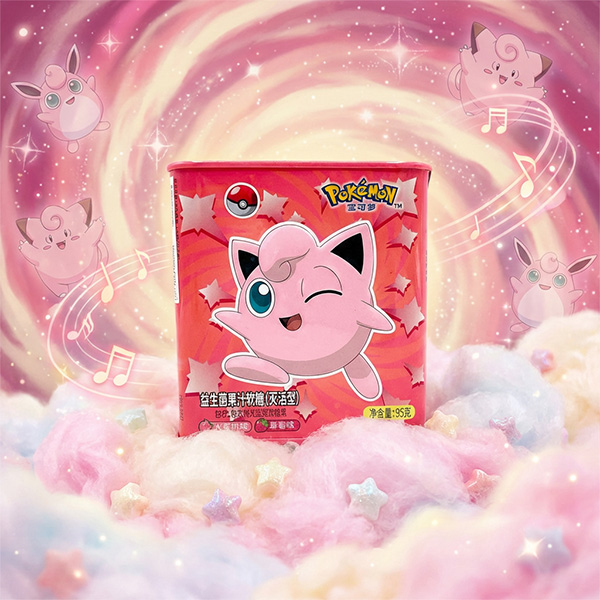 Pokemon Probiotic Peach and Strawberry Fruit Juice Gummy Tin 95g – The ...
